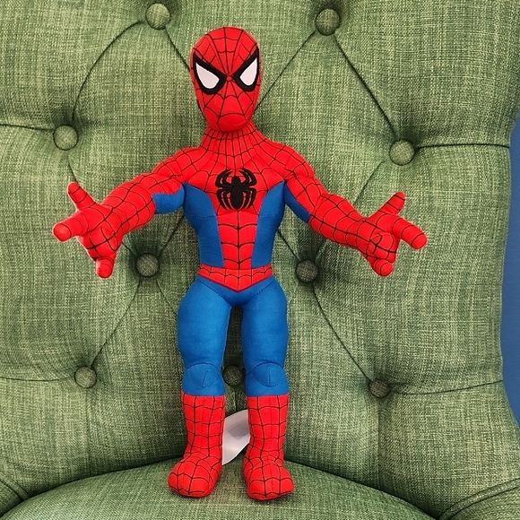 Marvel | Toys | Marvel Spiderman Poseable Plush Toy | Poshmark